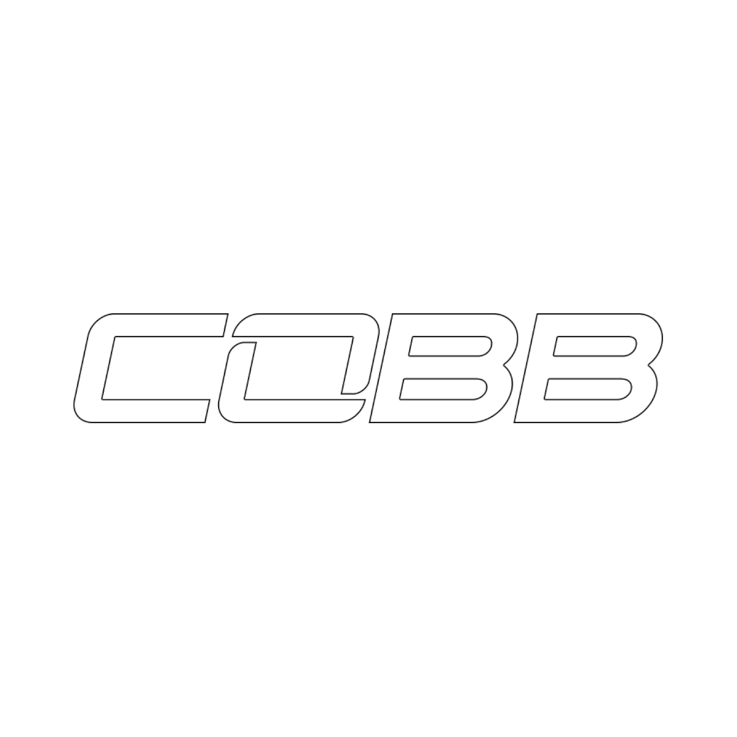 COBB Logo White Vinyl Decal | CO-4-STICKER-WH | GERSpeed