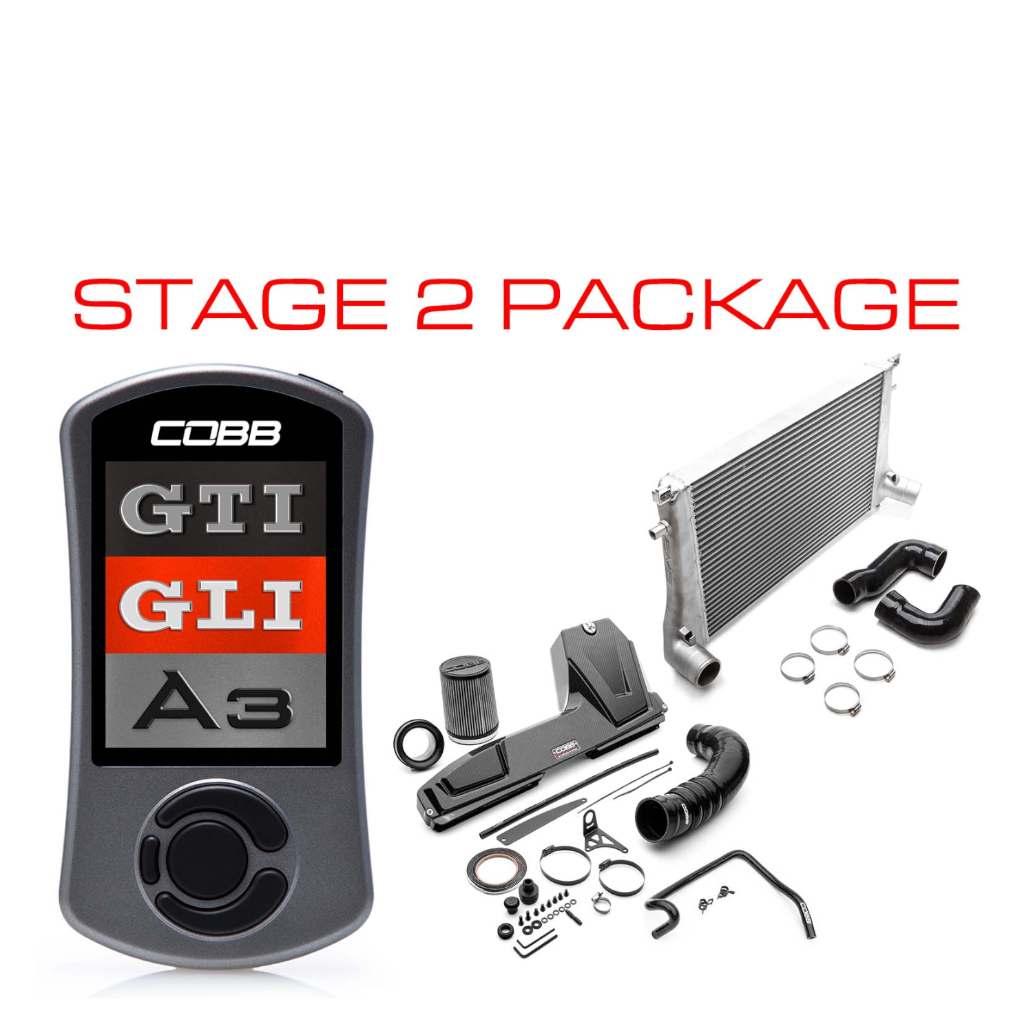 COBB Stage 2 Redline Carbon Fiber Power Package | MK7 GTI · GLI · 8V A ...